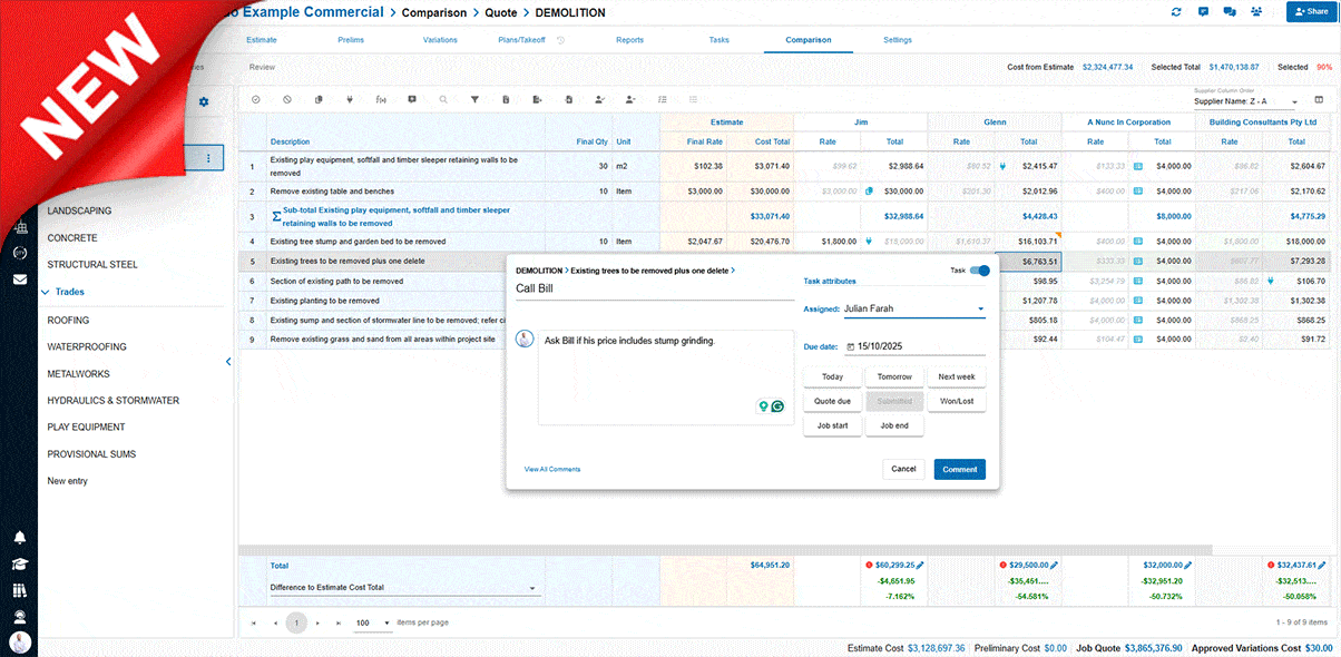 Construction Estimating Program | Takeoff Software | Dindo